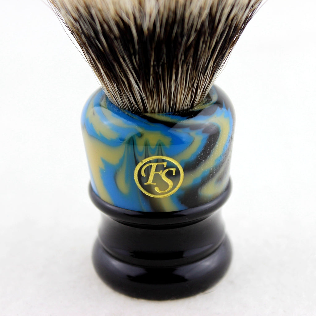 2 BAND FINEST BADGER HAIR SHAVING BRUSH MF24F-LAB26 – iShaving